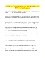 Derivative Classification STEPP Test Questions with 100% verified ...