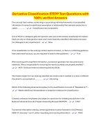 Derivative Classification STEPP Test Questions with 100% verified ...