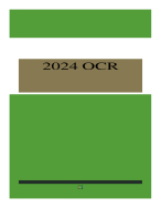 2024 OCR A Level Psychology H567/03 Applied psychology Actual Mark ...