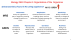 CIA 0610 chapter1 classification of living organisms mindmap - DocMerit