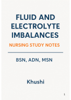 Fluid and Electrolyte Imbalances – Complete Nursing Study Notes for BSN ...