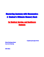 Mastering Anatomy with Mnemonics: A Student’s Ultimate Memory Hack(🔥 ...
