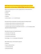 NCC Electronic Fetal Monitoring Certification Exam Questions and Answers (2025/2026) - DocMerit