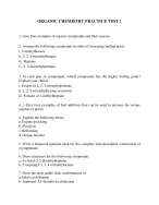 ORGANIC CHEMISTRY PRACTICE TEST 1 - DocMerit