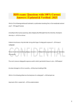 RHS exam: Questions with 100% Correct Answers |Updated & Verified ...