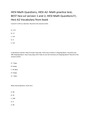 HESI Math Questions, HESI A2: Math practice test, BEST hesi a2 version ...