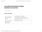 Army Electrical Explosive Safety: Questions and Answers - DocMerit