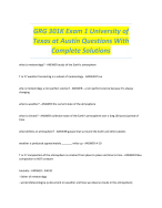 GRG 301K Exam 1 University of Texas at Austin Questions With Complete ...