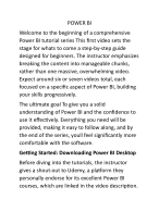 NOTES FOR POWER BI - DocMerit