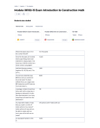 Module 00100 - Build Your Future in Construction Question and answers 100% correct - DocMerit