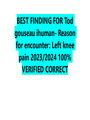 BEST FINDINGS Tod Gouseau iHuman Case Study. Reason for encounter ...