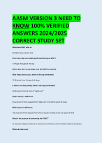 AASM VERSION 3 NEED TO KNOW 100% VERIFIED ANSWERS 2024/2025 CORRECT ...