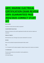 ABYC Marine Electrical Certification – Complete Exam Questions and ...