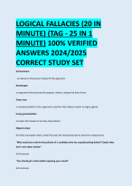 Logical Fallacies Exam Questions with Answers - DocMerit
