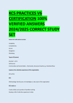 KCS PRACTICES V6 CERTIFICATION 100% VERIFIED ANSWERS 2024/2025 CORRECT ...