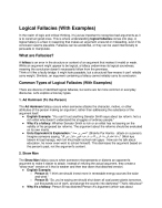 Logic and Critical Thinking,Philosophy - DocMerit