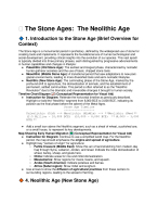 Neolithic age(new stone age )the stone age - DocMerit