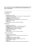 𝙿𝙷𝙰𝚁𝙼𝙰𝙲𝙾𝙻𝙾𝙶𝚈 𝙽𝙾𝚃𝙴𝚂(𝚂𝚄𝙼𝙼𝙰𝚁𝚈) WITH INDICATIONS, MODE OF ACTIONS,CLASSES ...