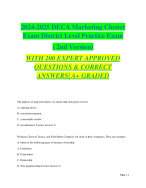 2024–2025 DECA Marketing Cluster Exam | District Level Practice Test ...