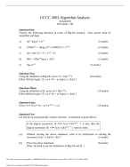 UCCC 2063 Algorithm Analysis Midterm with answer (UTAR) - DocMerit