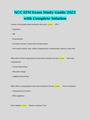 NCC EFM Exam Study Guide 2023 with Complete Solution - DocMerit