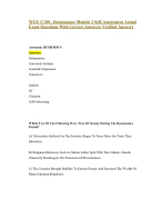 WGU C100 ASSESSMENT EXAM 2024 QUESTIONS AND VERIFIED ANSWERS - DocMerit