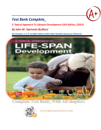 A Topical Approach To Lifespan Development 10th Edition - DocMerit