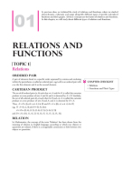 Mathematics – Chapter 1: Relations and Functions | Complete Notes with ...