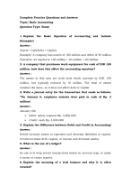Basic accounting pratice questions and answer - DocMerit