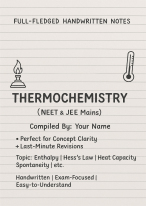 Thermochemistry class 11 th chemistry Handwritten classroom notes ...