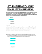 Complete ATI Pharmacology Proctored Exam 2025/2026 with NGN | All ...