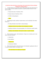 ATI RN Actual Mental Health Next Gen Exam 2024/2025: Actual Exam ...