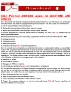 ACLS Post-Test (2025\2026 update) 50 QUESTIONS AND ANSwers - DocMerit