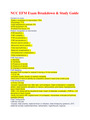 NCC EFM Exam Breakdown & Study Guide with Possible Questions And ...