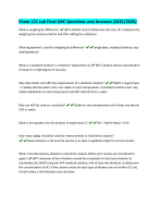 Chem 121 Lab Final UBC Questions and Answers (2025/2026) - DocMerit