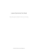 D099 / Sales Management – Module 12 Notes (Western Governors University ...