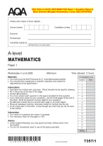 2025 AQA A-Level Mathematics (7357) | Papers 1–3 Combined Question ...