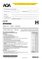 2025 AQA GCSE Spanish (8698) | Higher Tier Papers 1–4 Combined Question ...