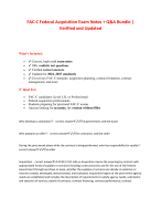 FAC-C CERTIFICATION EXAM NEWEST 2024-2025 ACTUAL EXAM 200 QUESTIONS AND ...