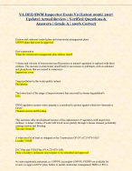 VA DEQ SWM Inspector Exam (Latest 2026/ 2027 Update) Actual Review ...