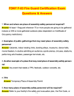 FDNY Fire Guard Certification F-03 Tested & Approved 2025 - DocMerit