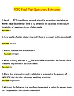 FCTC Final Test Final Test latest update 2025-2026 //verified - DocMerit