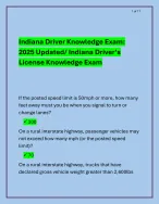 2025 Indiana Driver’s License Knowledge Exam: Latest BMV Questions ...
