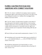 FLORIDA CAM PRACTICE EXAM 2026 QUESTIONS WITH CORRECT SOLUTIONS - DocMerit