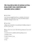 SEJPME Module 6 Correct Question & Answers 2023. - DocMerit