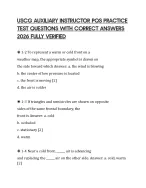 USCG AUXILIARY INSTRUCTOR PQS PRACTICE TEST QUESTIONS WITH CORRECT ...