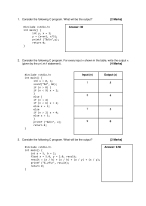 C Programming Output Questions and Solutions -Test 1- Programming for ...