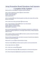 Army Promotion Board Questions And Answers | Complete Study Updates ...