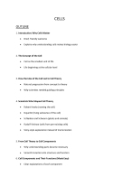 Cell Biology Notes – Cells, Cell Theory & Cell Structure | Secondary ...