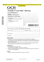 2025 OCR A Level Physics A H556/03 Unified physics Combined Question ...